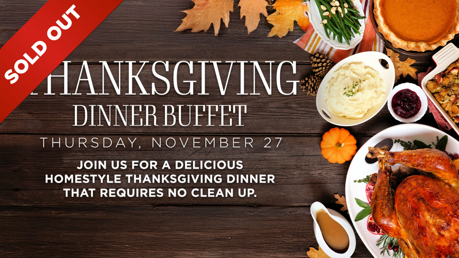 Thanksgiving Dinner Buffet - Scotland Run Golf Club